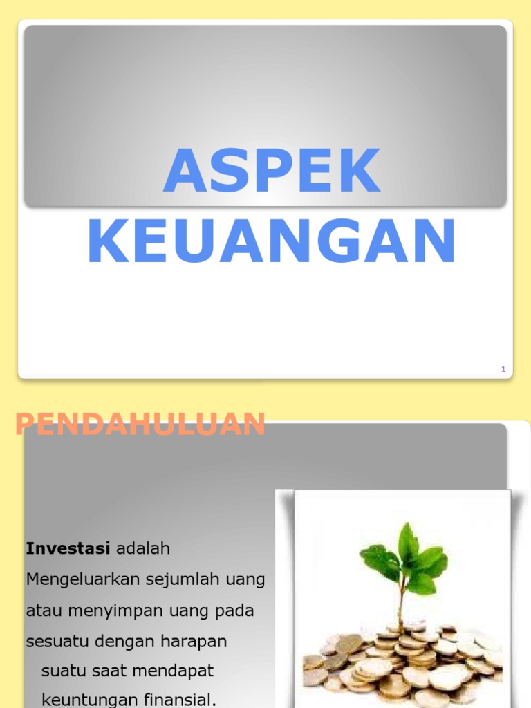Aspek Keuangan | PDF