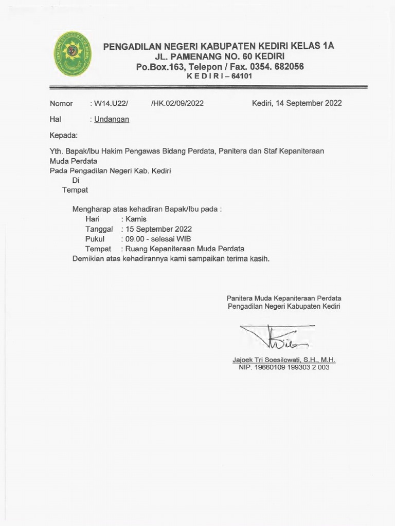 Monev Penomoran Perkara | PDF