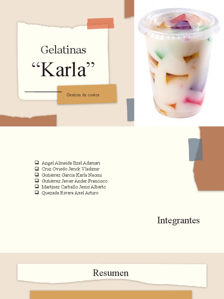 Gelatinas Karla | PDF | Costo | Business