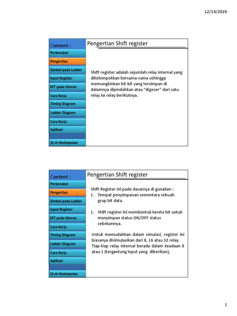 BAB 11 - Shift Register | PDF