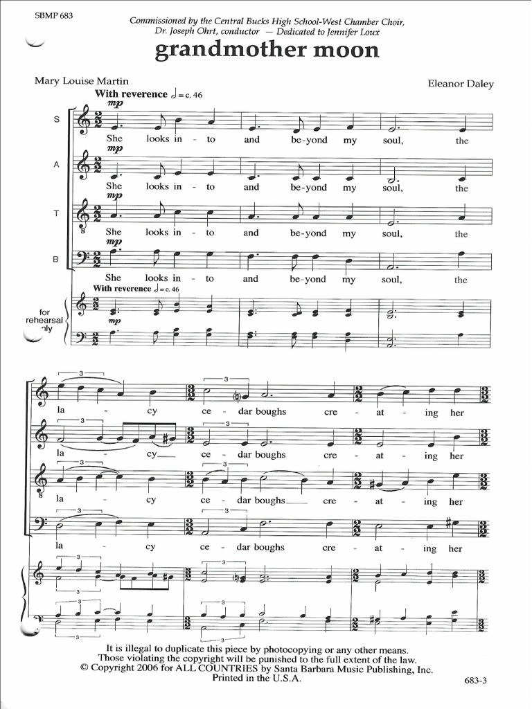 Grandmother Moon - Eleanor Daly | PDF