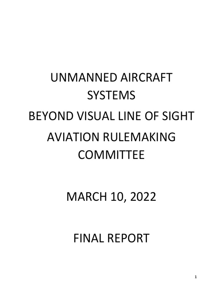 Uas Bvlos Arc Final Report 03102022 | PDF