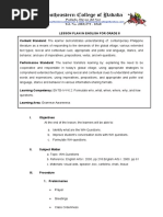 English Demo Lesson Plan: Sentence Types | PDF | Question | Sentence ...