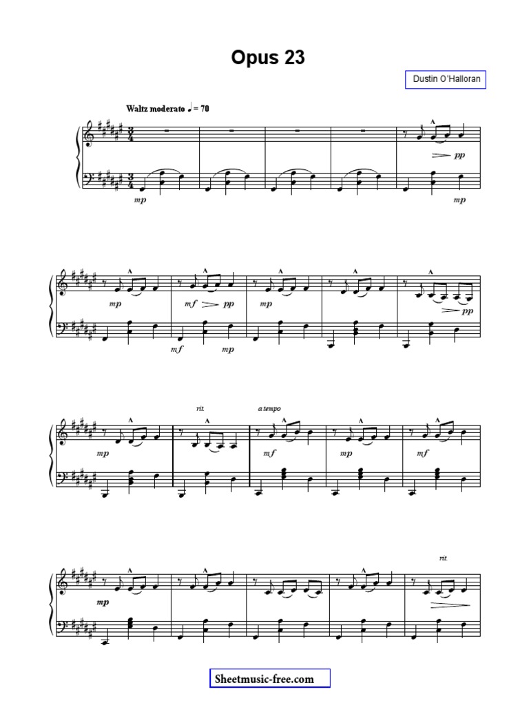 Opus 23: Dustin O'Halloran | PDF