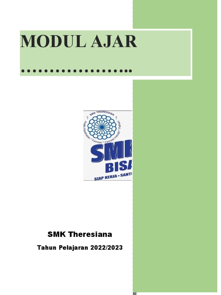 FORMAT MODUL AJAR Baru | PDF | Karier & Perkembangan