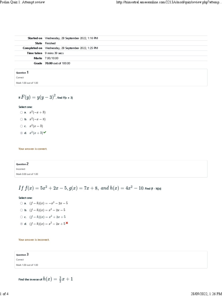 Calculus 2 Prelim Attempt | PDF Calculus 2 Prelim Attempt | PDF