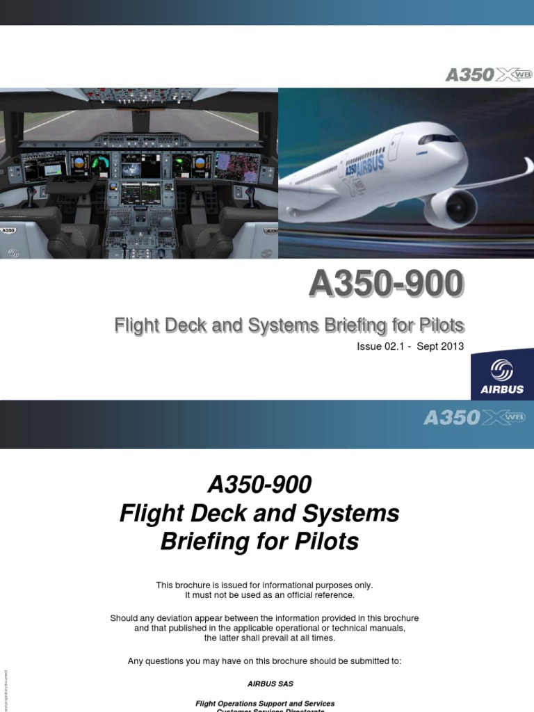 A350 Flight Deck and Systems Briefing For Pilots | PDF | Cockpit | Aircraft