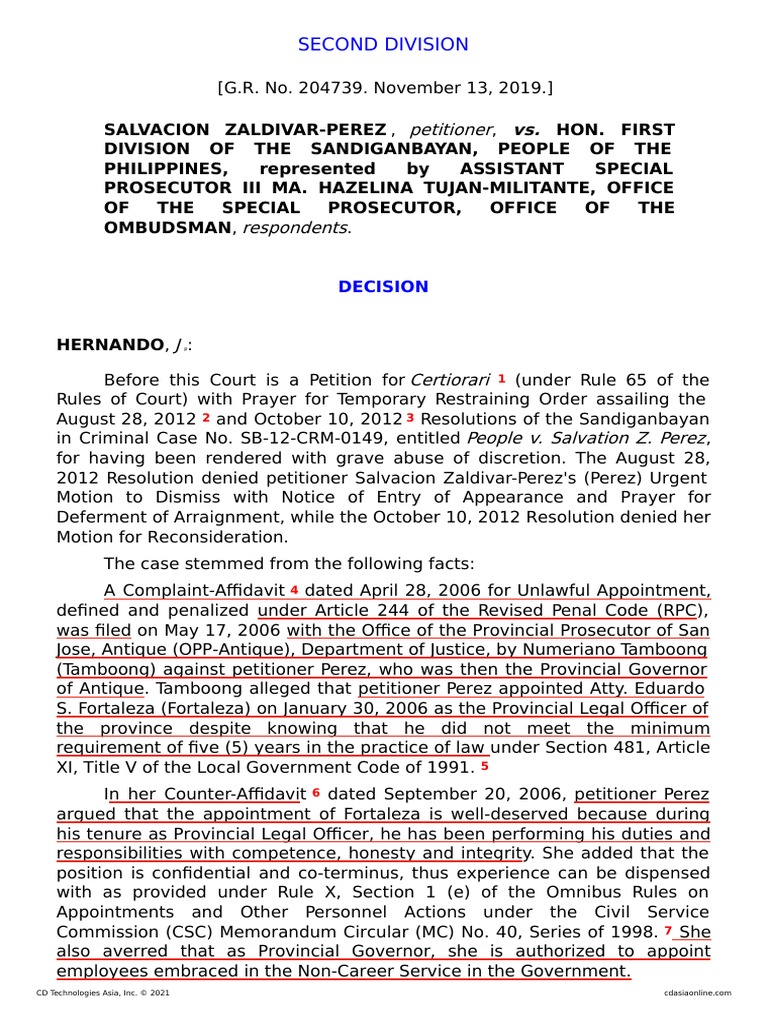 Certiorari Petition: Zaldivar-Perez Case | PDF | Prosecutor | Probable Cause