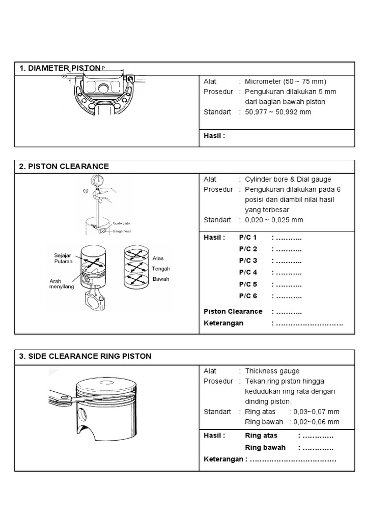 Job Sheet Block Cylinder | PDF