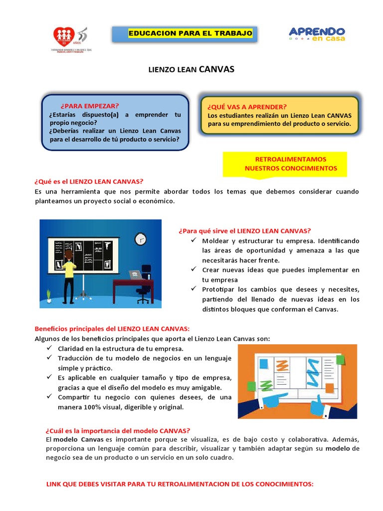 Actividad - Lienzo Lean Canvas | PDF | Art