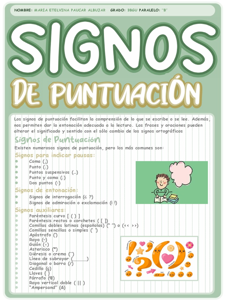 Signos de Puntuacion-Maria Paucar-3bgu-B | PDF | Coma | Puntuación