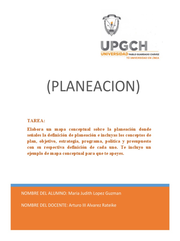 Mapa Conceptual de Planeación | PDF | Planificación