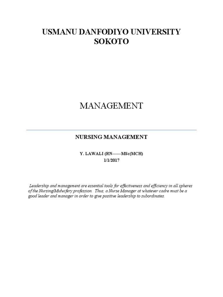 Management Note | PDF | Audit | Performance Appraisal