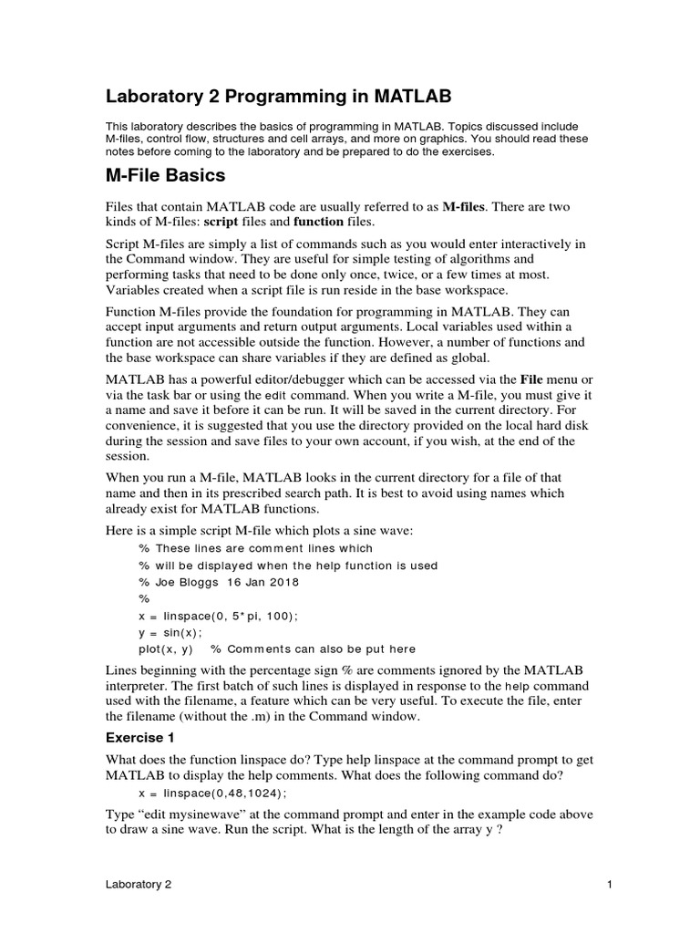 Lab 2 | PDF | Matlab | Root Mean Square
