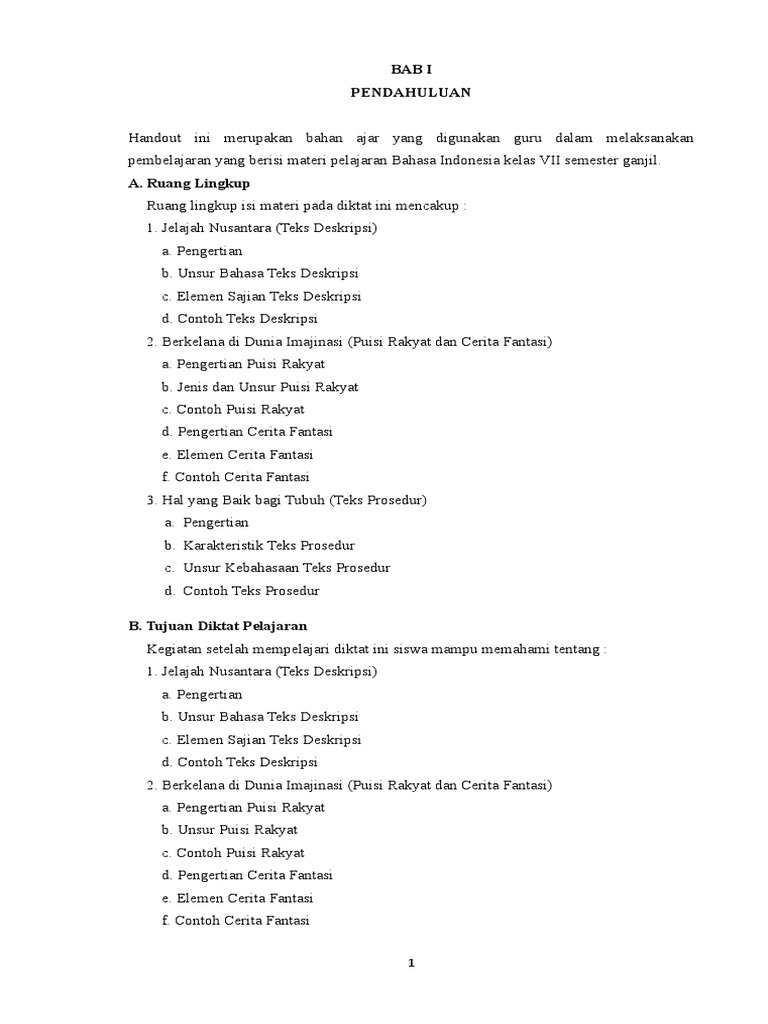 Handout | PDF | Kajian Bahasa Asing