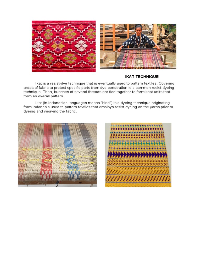 Ikat Technique | PDF