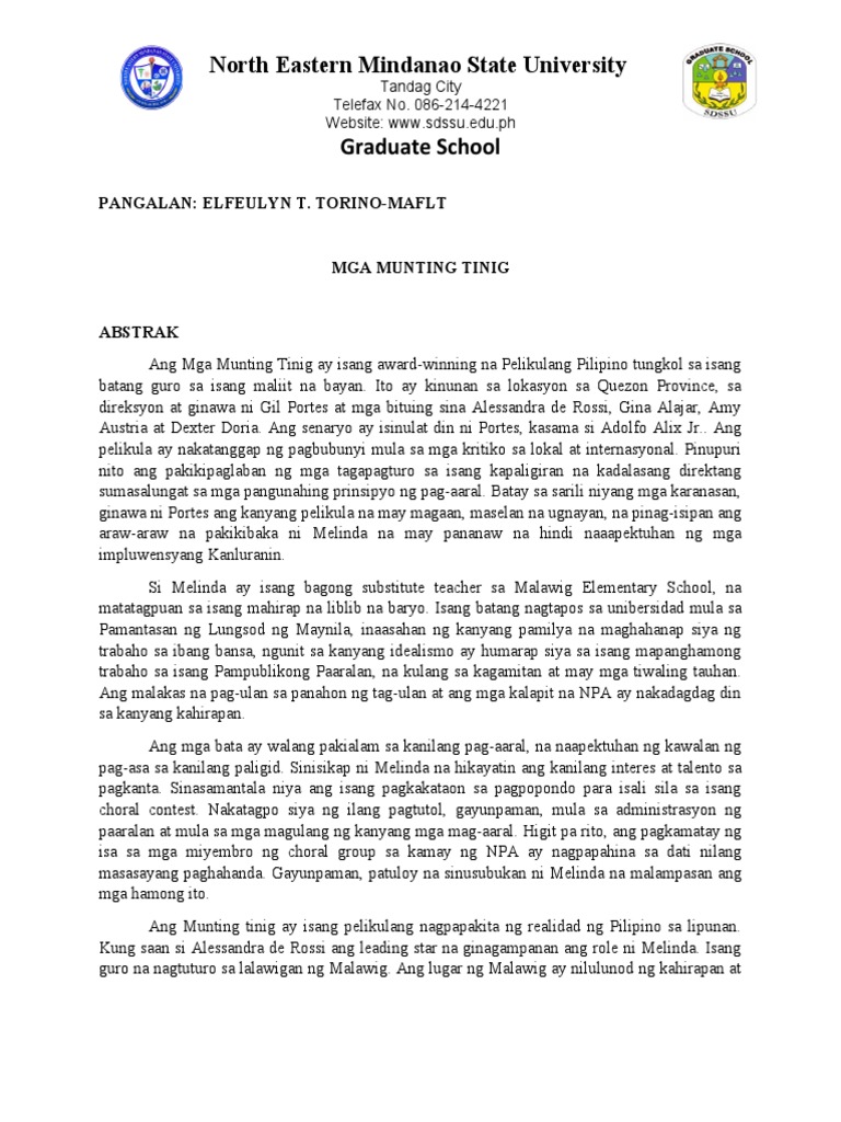 Mga Munting Tinig | PDF