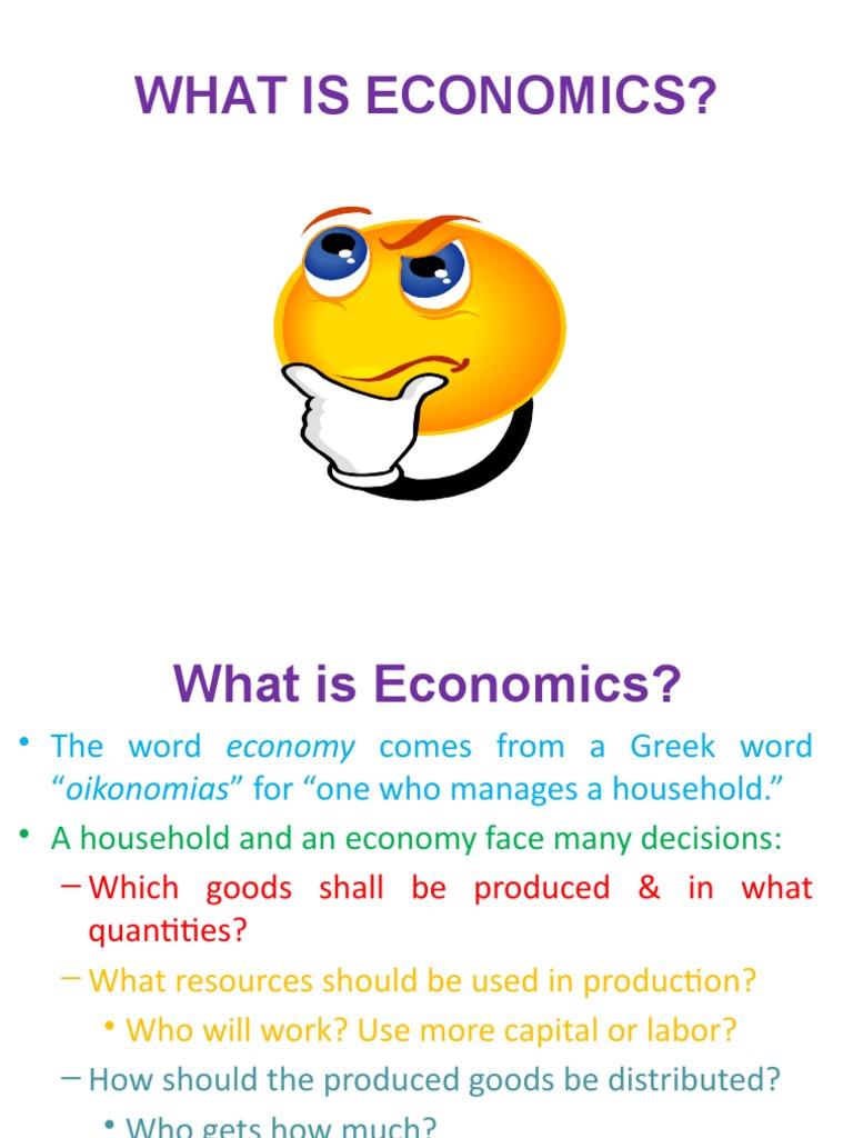 1.0 Definition, Nature and Scope of Economics | PDF | Economics ...