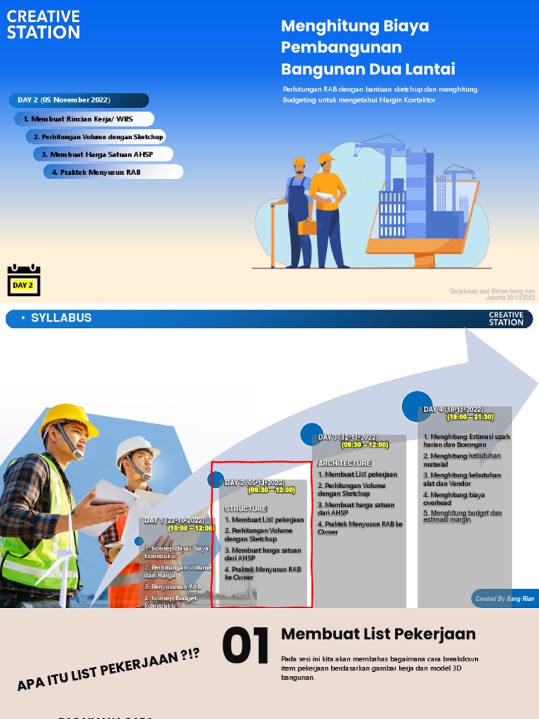 Pelatihan RAB (DAY 2) | PDF