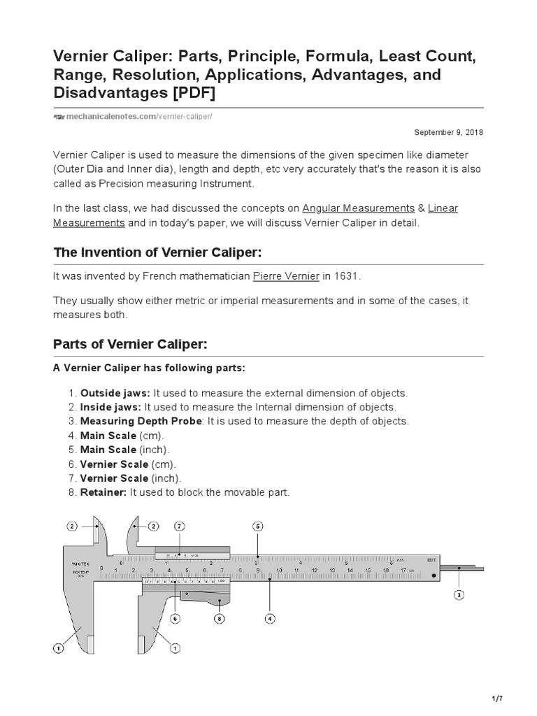 Understanding Vernier Caliper Basics | PDF | Metrology