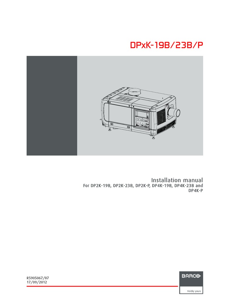 Dp4k23b Install Manual | PDF