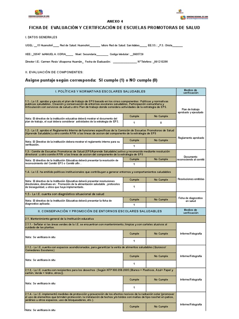 ANEXO 4 - CON FORMULA - XLSX - FICHA EPS 2022-1-4 | PDF | Salón de ...