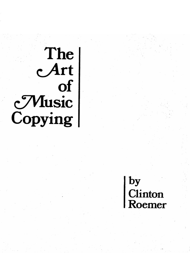 The Art of Music Copying | PDF