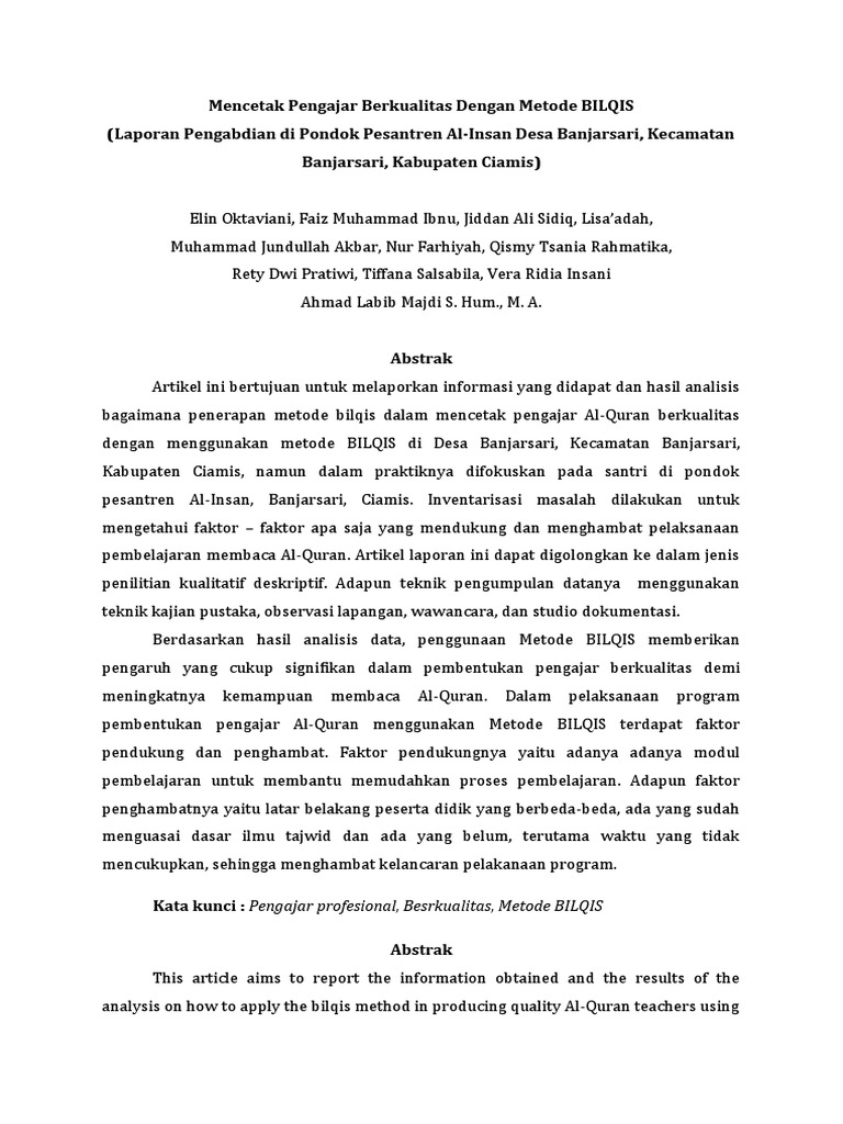 AIPM Metode BILQISS | PDF | Karier & Perkembangan | Pengembangan Diri