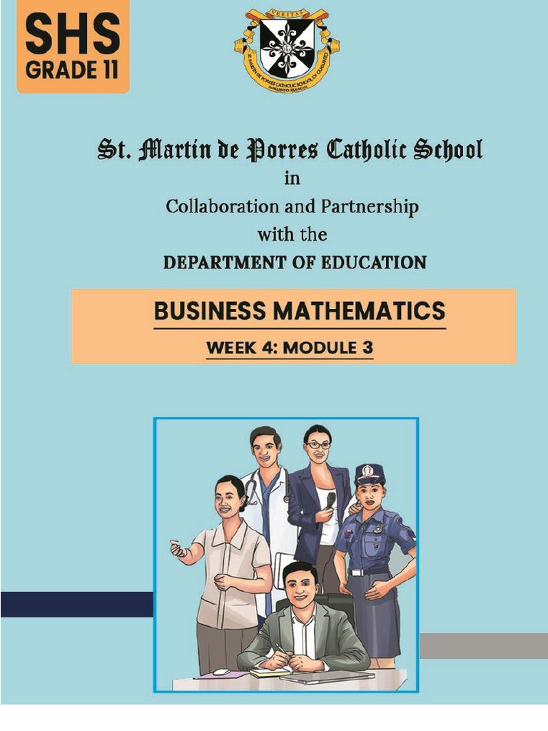 LM Business Math - Q1 W3-4 - MELC2 Module 3 | PDF | Ratio | Mathematics