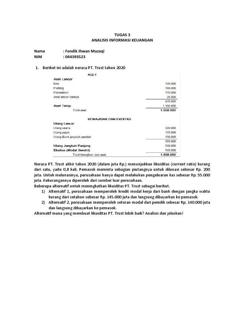 Soal Tugas 3 - AIK | PDF