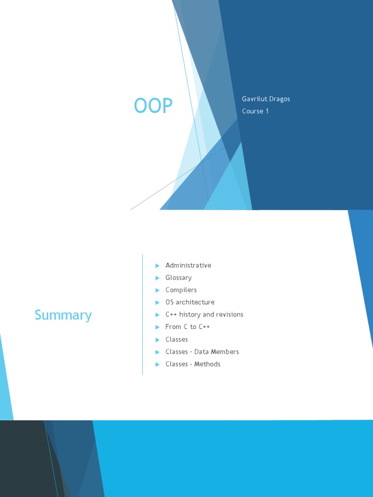 Curs 1 Pdf Method Computer Programming Class Computer Programming 