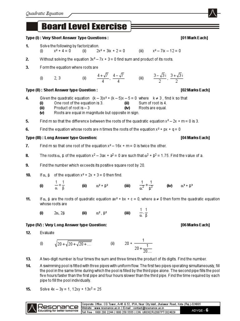 Resonance Quadratic | PDF | Quadratic Equation | Zero Of A Function