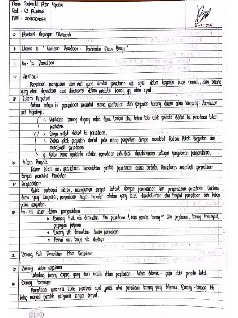 Tugas Resume Chapter 8,9 (Soebangkit Akb | PDF