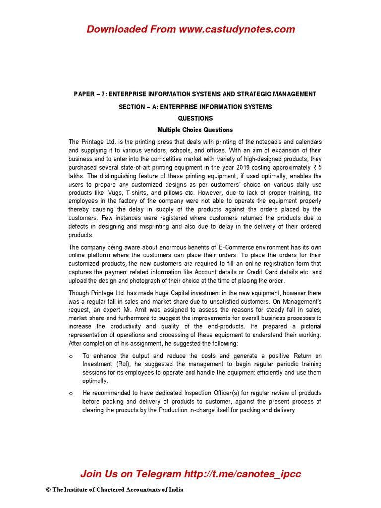 CA Inter Eis SM RTP May22 | PDF | Databases | Internal Control