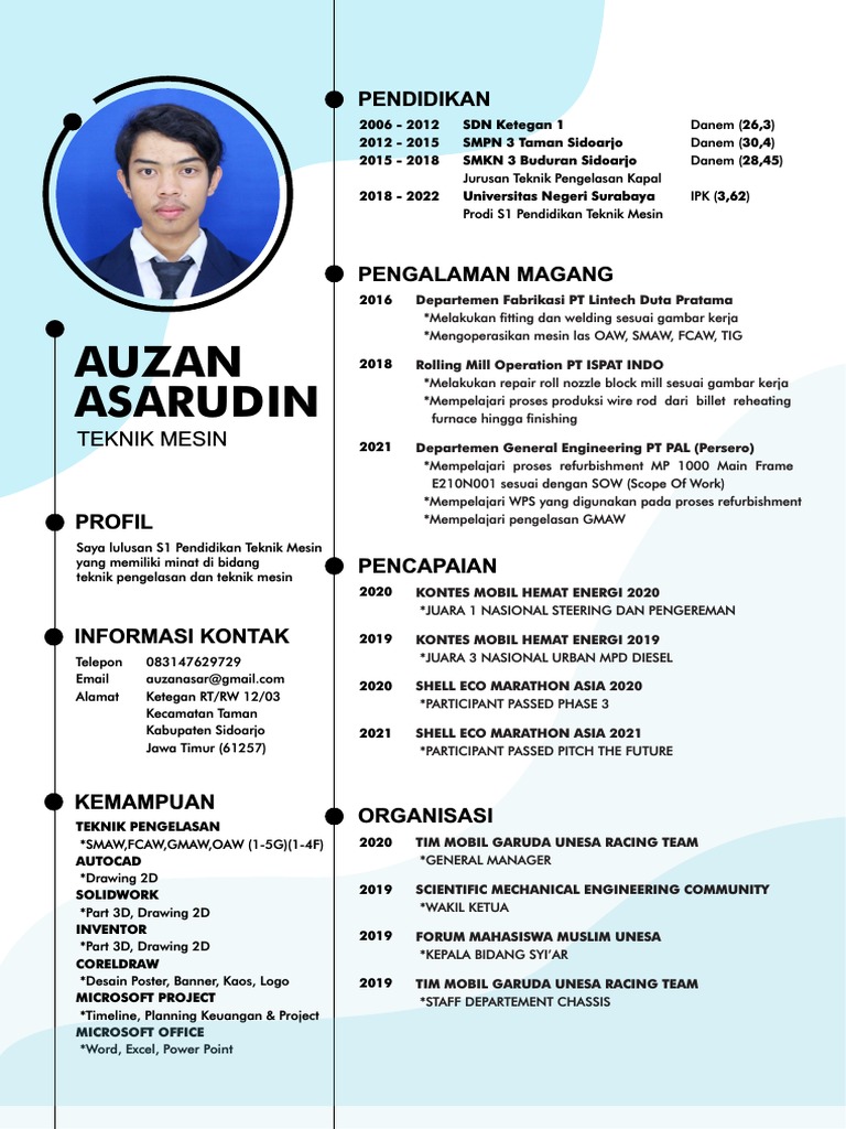 Auzan Asarudin - CV | PDF