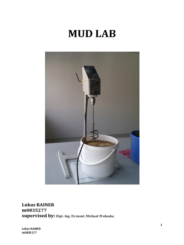 Mud Lab Equipment and Analysis Techniques | PDF | Liquids | Mechanical ...