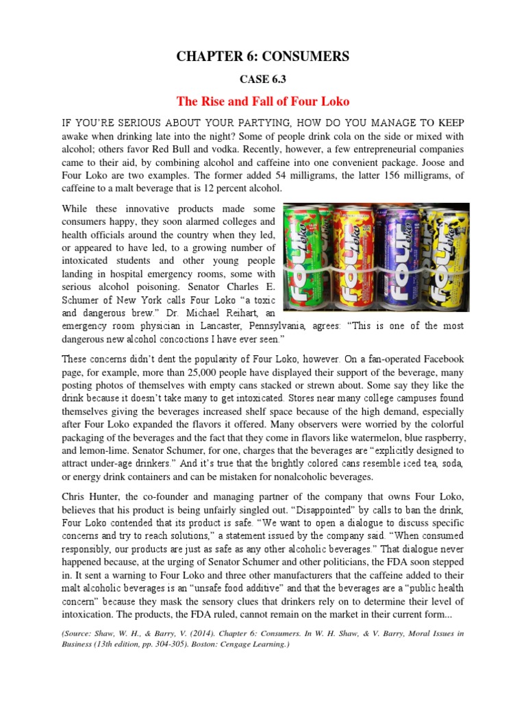 Four Loko: Controversy and Ban in Canada | PDF | Nutrition | Diet ...