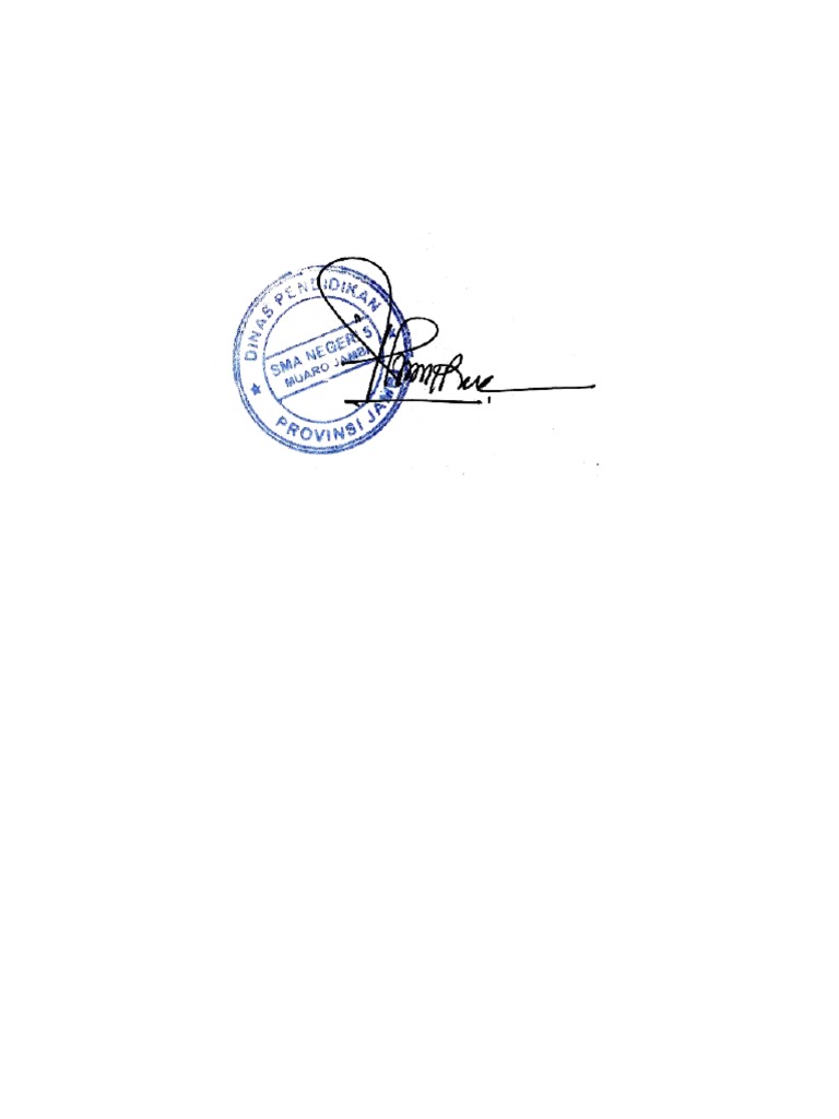 Ttd Dan Stempel Kepsek Pdf