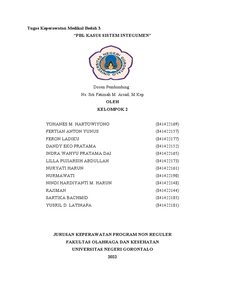 PBL Kasus Gangguan Sistem Integumen: Studi Kasus Dermatitis Pada Pria Dewasa | PDF