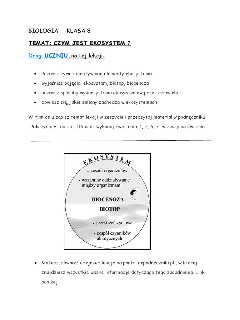 Czym Jest Ekosystem | PDF