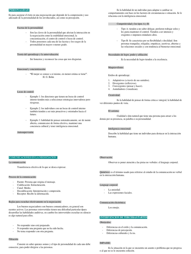 Acordeon para El Examen | PDF | Comunicación | Las emociones