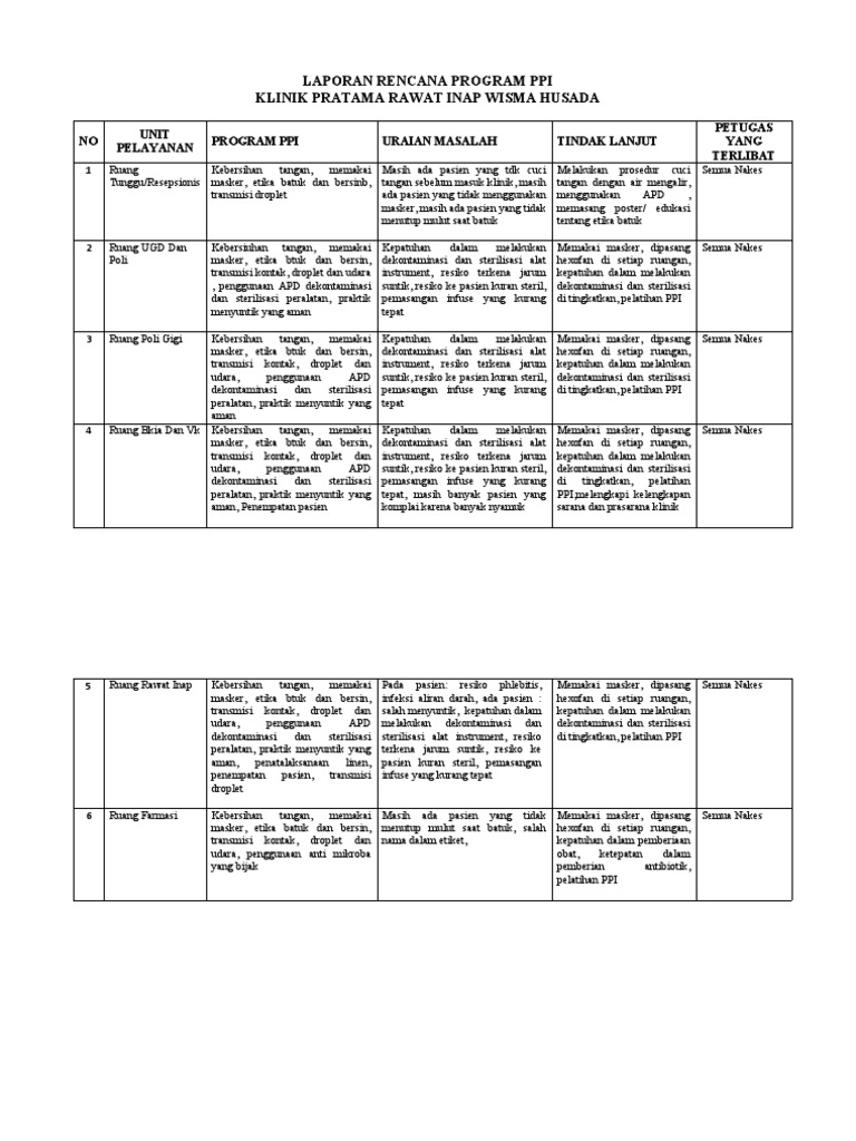 Form Program PPI | PDF