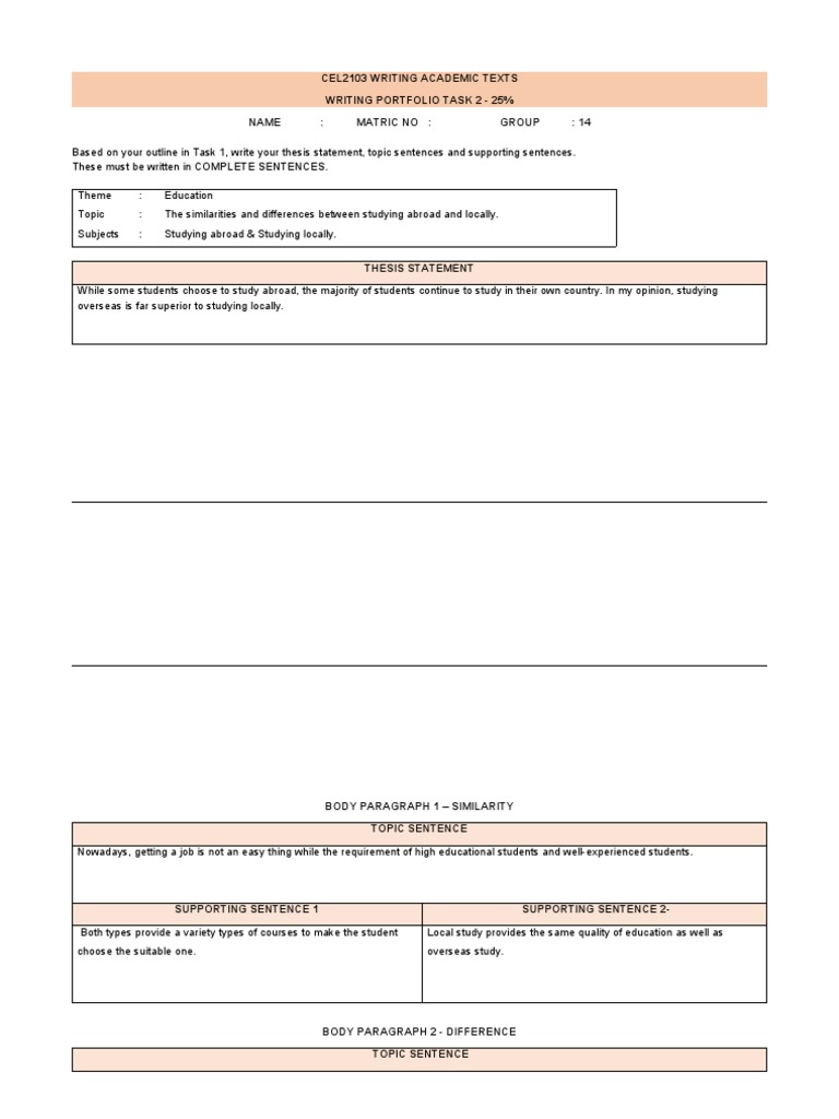Cel2103 Writing Portfolio Task 2 | PDF