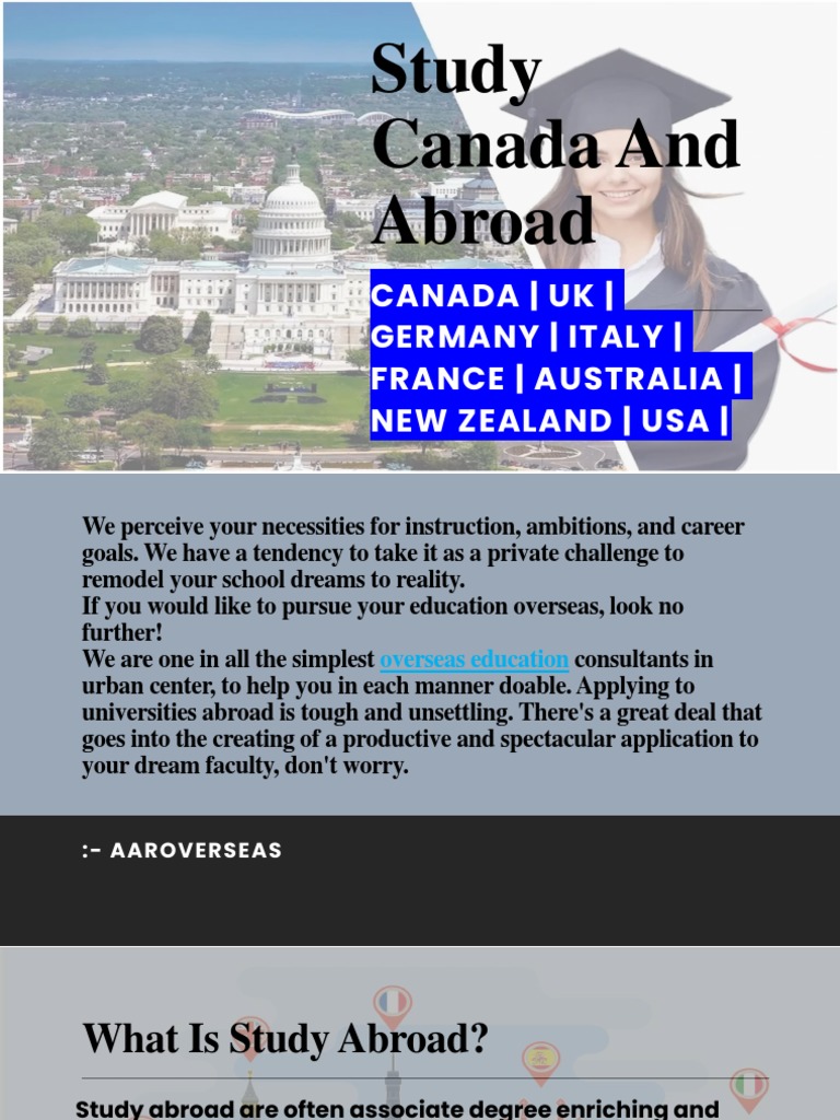 Study Canada and Abroad | PDF