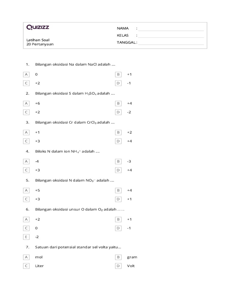 Latihan Soal PG | PDF