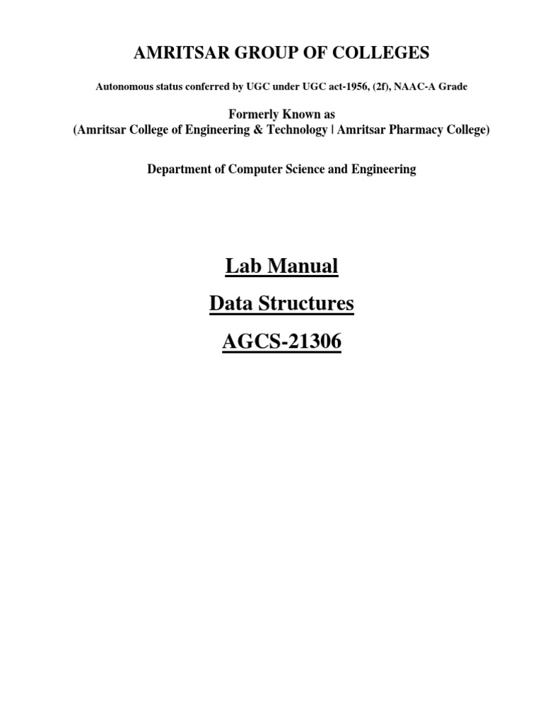 Lab Manual Ds 2021 Pdf Queue Abstract Data Type Pointer Computer Programming