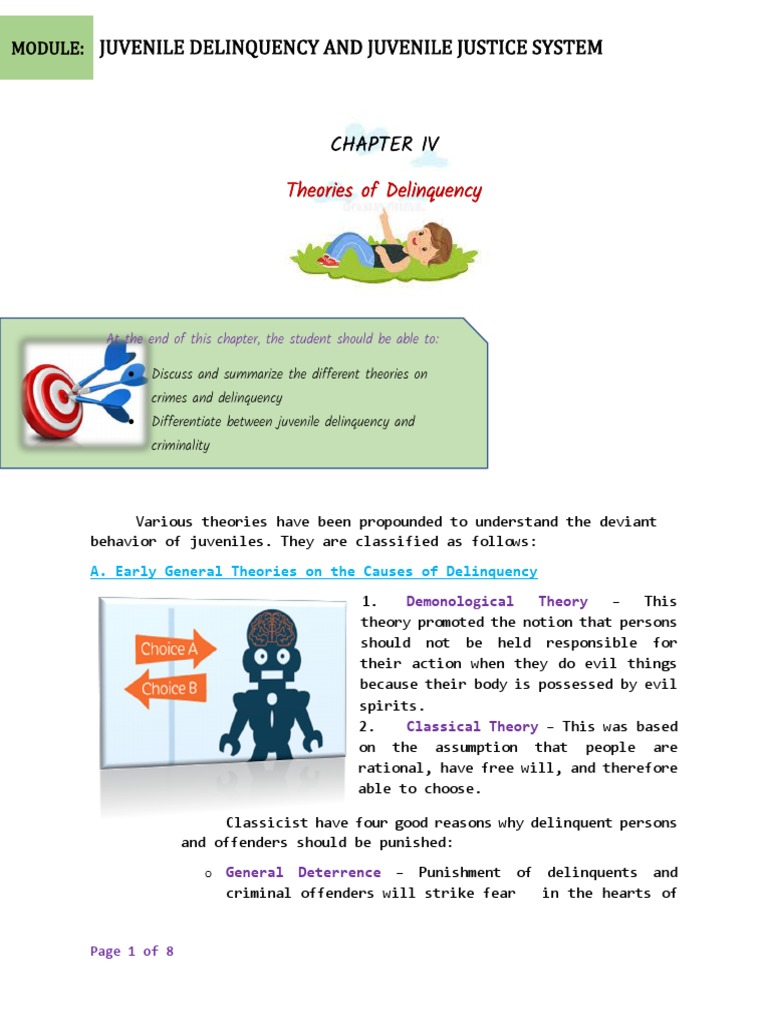 Chapter 4 - Theories of Delinquency | PDF | Juvenile Delinquency ...