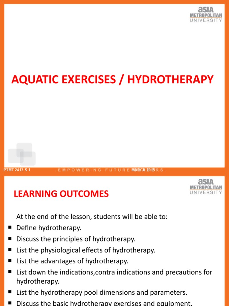 Hydrotherapy | PDF | Swimming Pool | Buoyancy