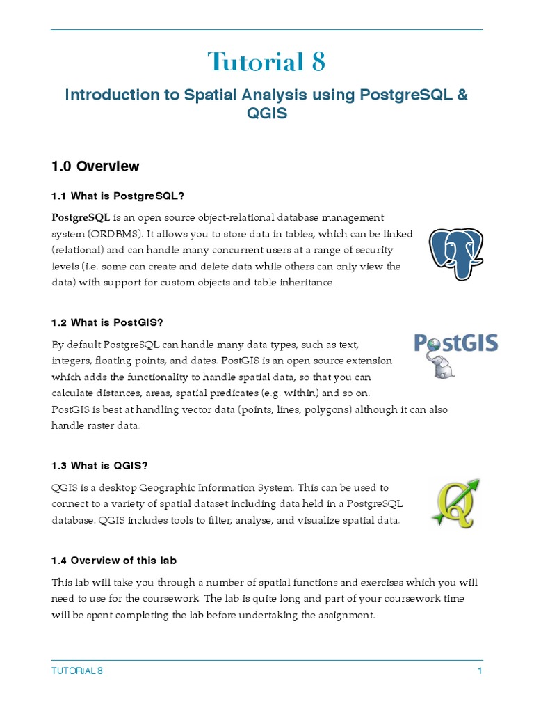 GIS Lab | PDF | Postgre Sql | Databases