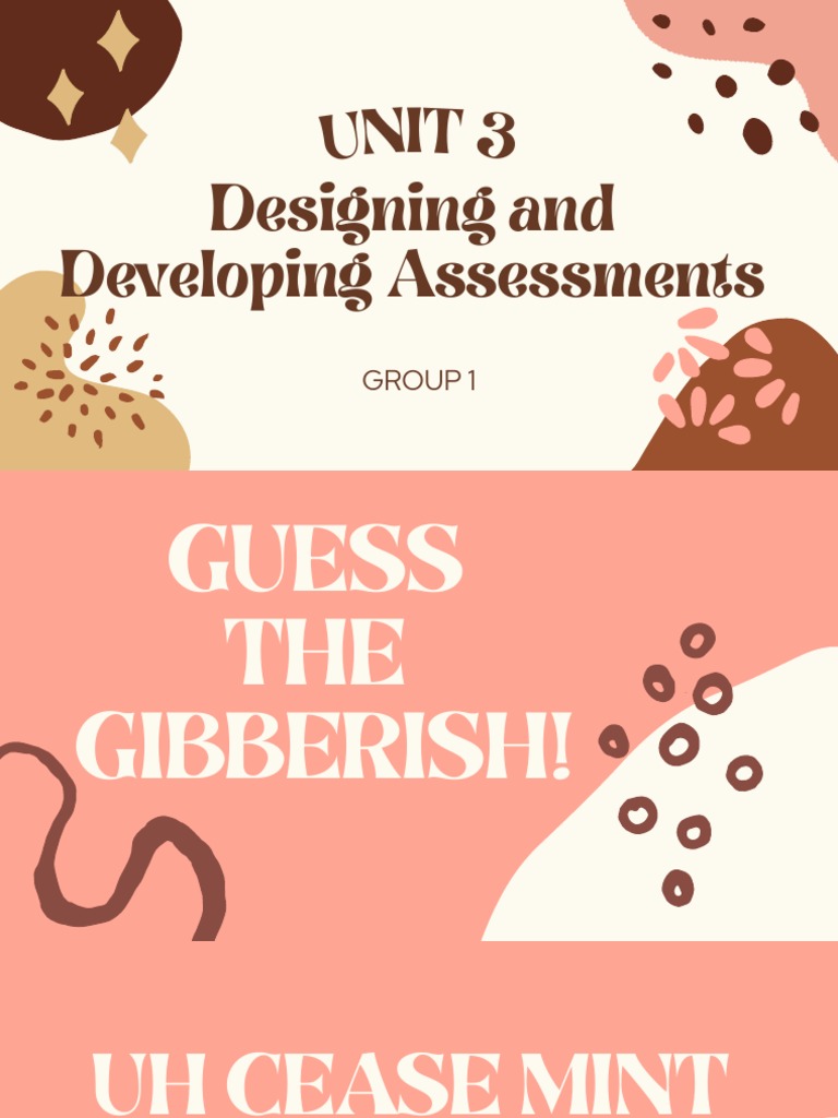 Designing and Developing Quality Assessments | PDF | Test (Assessment ...